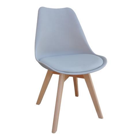 Chair grey PP-seat PU
