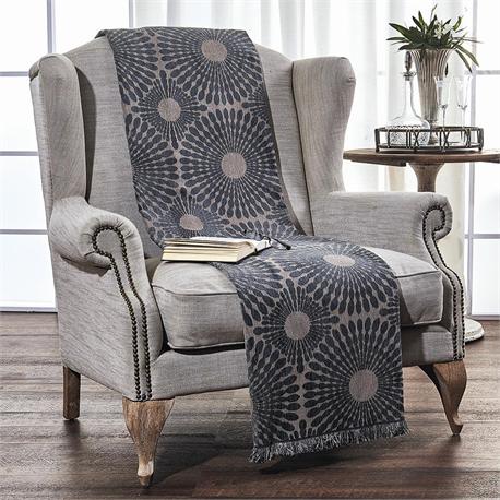 V19.69 Italia , Armchair Throw 180x160cm-SOLE -GREY